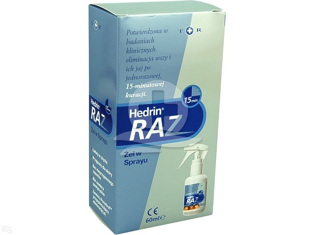 Hedrin Raz żel w sprayu 60 ml - Sanfarma