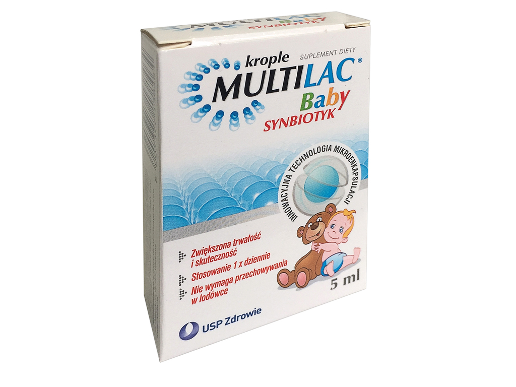 Multilac BABY Synbiotyk Krople 5 ml - Sanfarma