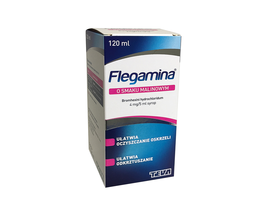 Flegamina 4mg/5ml syrop 120ml malina - Sanfarma