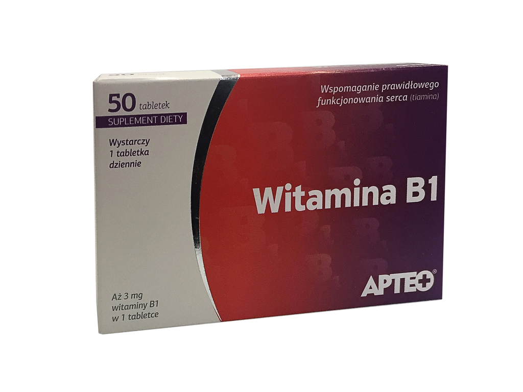 Witamina B1 APTEO tabl. 3 mg 50 tabl. - Sanfarma