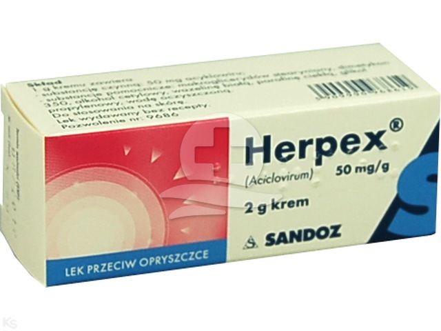 Herpex krem 0,05 g/1g 2 g - Sanfarma