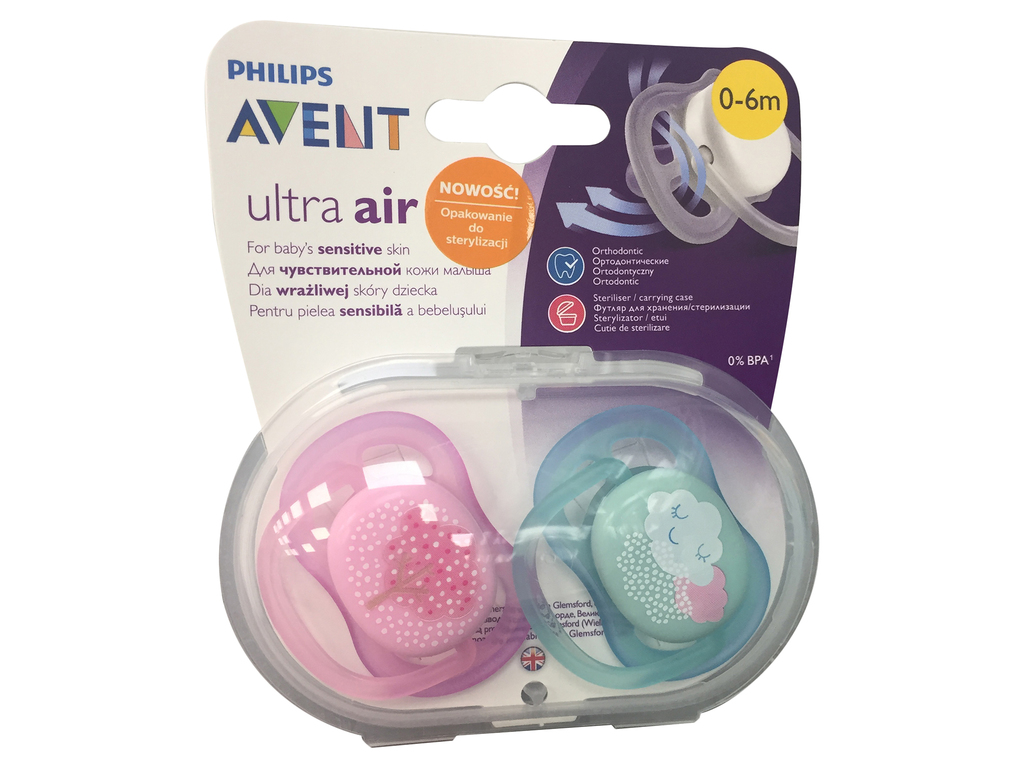 Smoczek AVENT GIRL uspokajający 0-6m SCF343 - Sanfarma