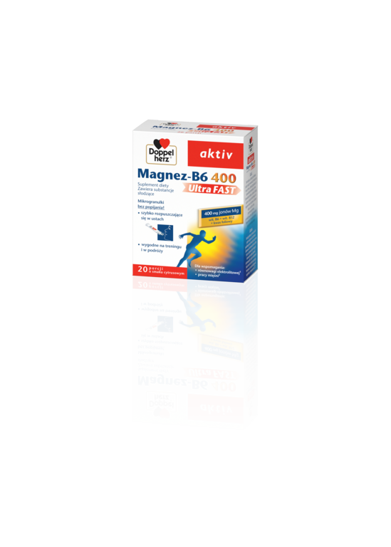 Doppelherz aktiv Magnez-B6 400 UltraFAST 20sasz - Sanfarma