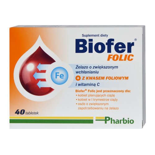 Biofer Folic x 40 tabl. - Sanfarma
